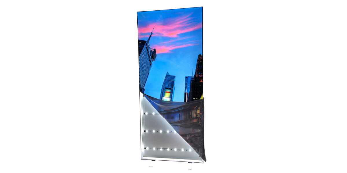 LED Textil Leuchtrahmen 200 x 85 cm mit Textildruck - | Led Textil ...